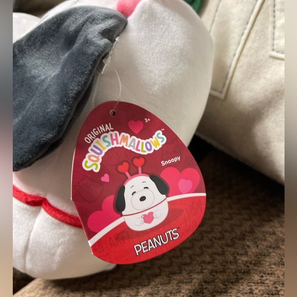 Squishmallows | Toys | Nwt Squishmallow Peanuts Valentines Snoopy 8 Squish | Poshmark